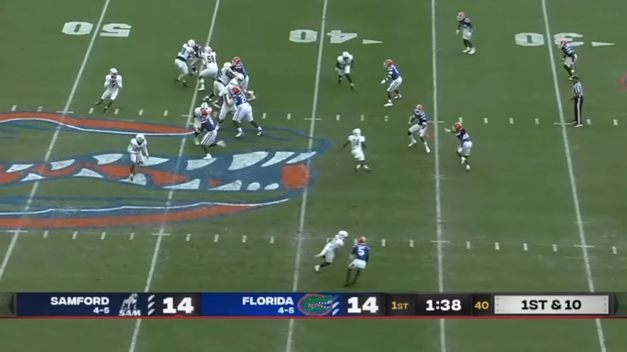 Samford Scores 42 Points vs Florida... in the FIRST HALF - YouTube