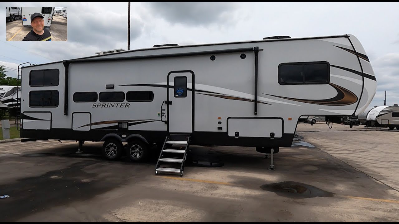 Sprinter 31 TB Caravan Camping Fifth Wheel RV travel trailer 2 slide ...