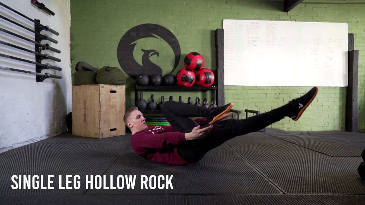 Single Leg Hollow Rock - YouTube