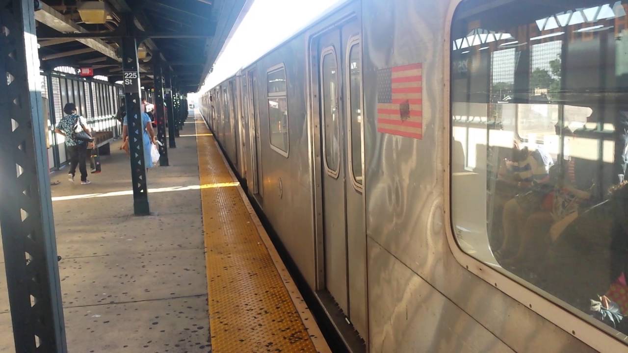 IRT White Plains Road Line: Nereid Avenue Bound R142 (5) Train Entering ...