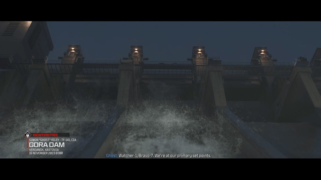 CALL OF DUTY MW3 MISSION SIMON "GHOST" RILEY GORA DAM, VERDANSK ...
