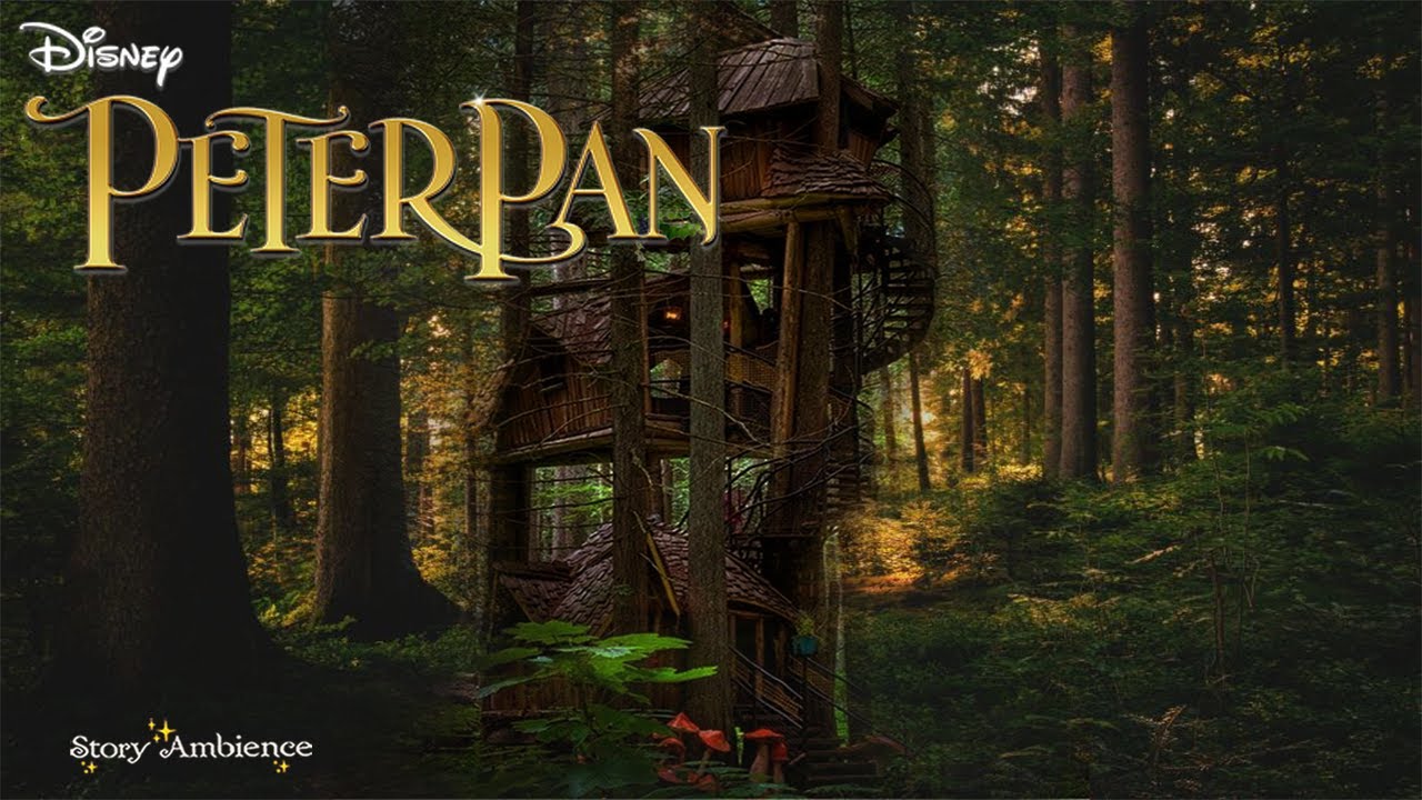 the lost boys tree house🧚peter pan ambience & music - YouTube