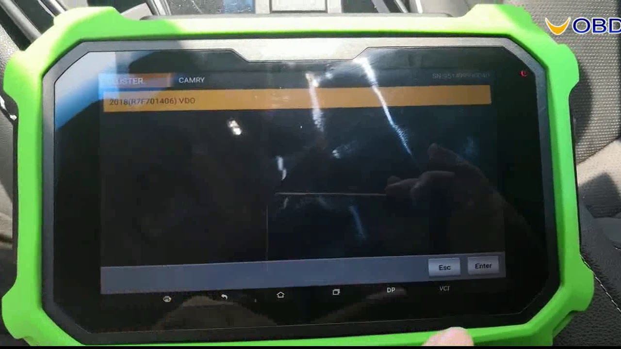 OBDSTAR X300 DP Plus Odometer Correction for Toyota Camry 2018--UOBD2 - YouTube
