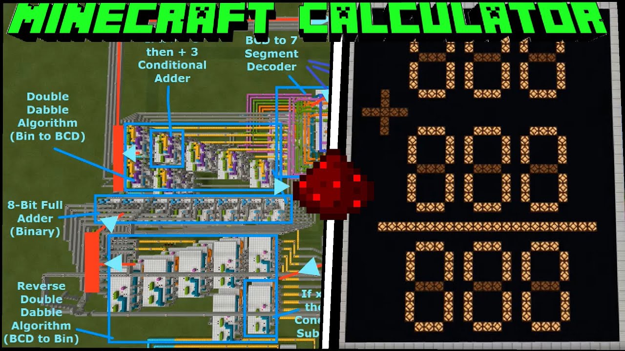 Minecraft Redstone Calculator - YouTube