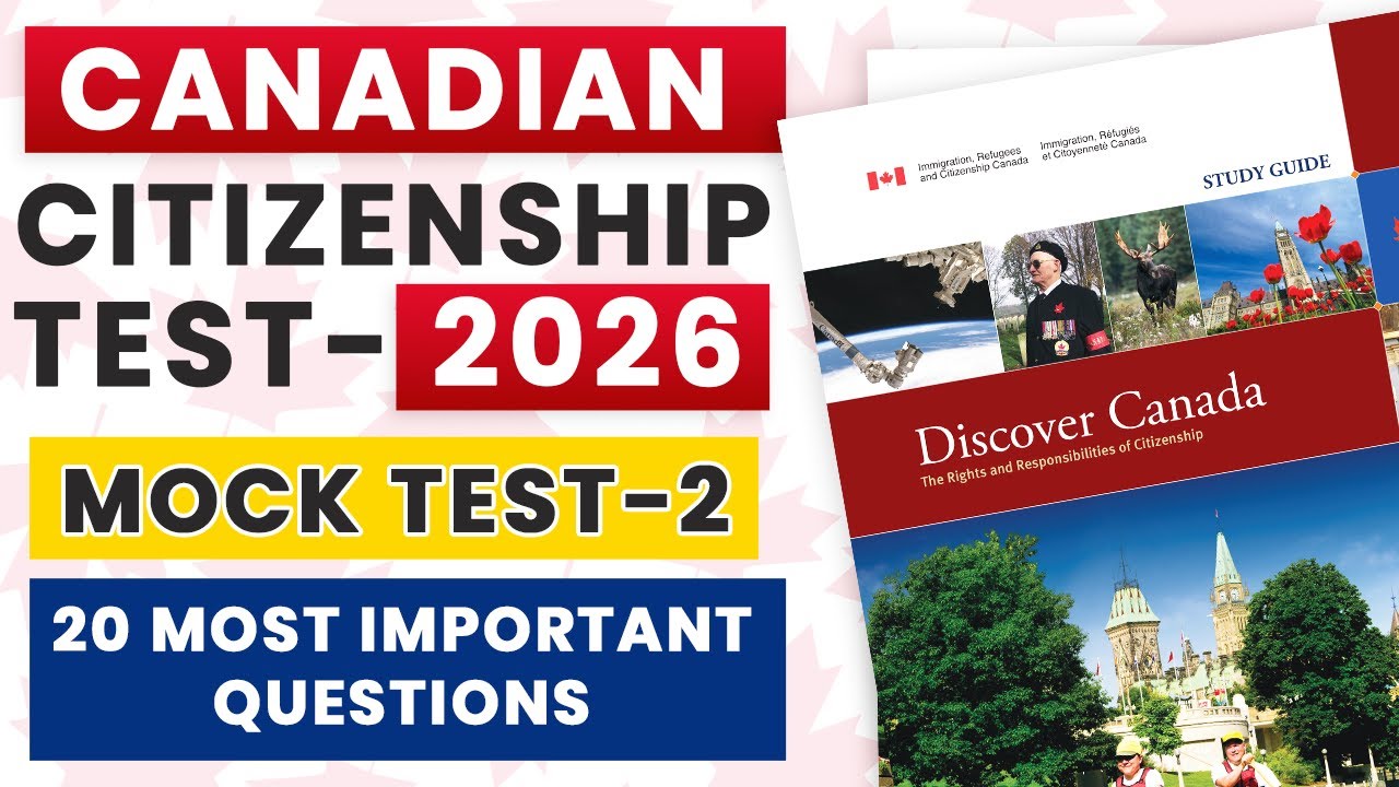 2026 CANADIAN CITIZENSHIP TEST – MOCK TEST 2 | PRACTICE QUESTIONS FROM ...