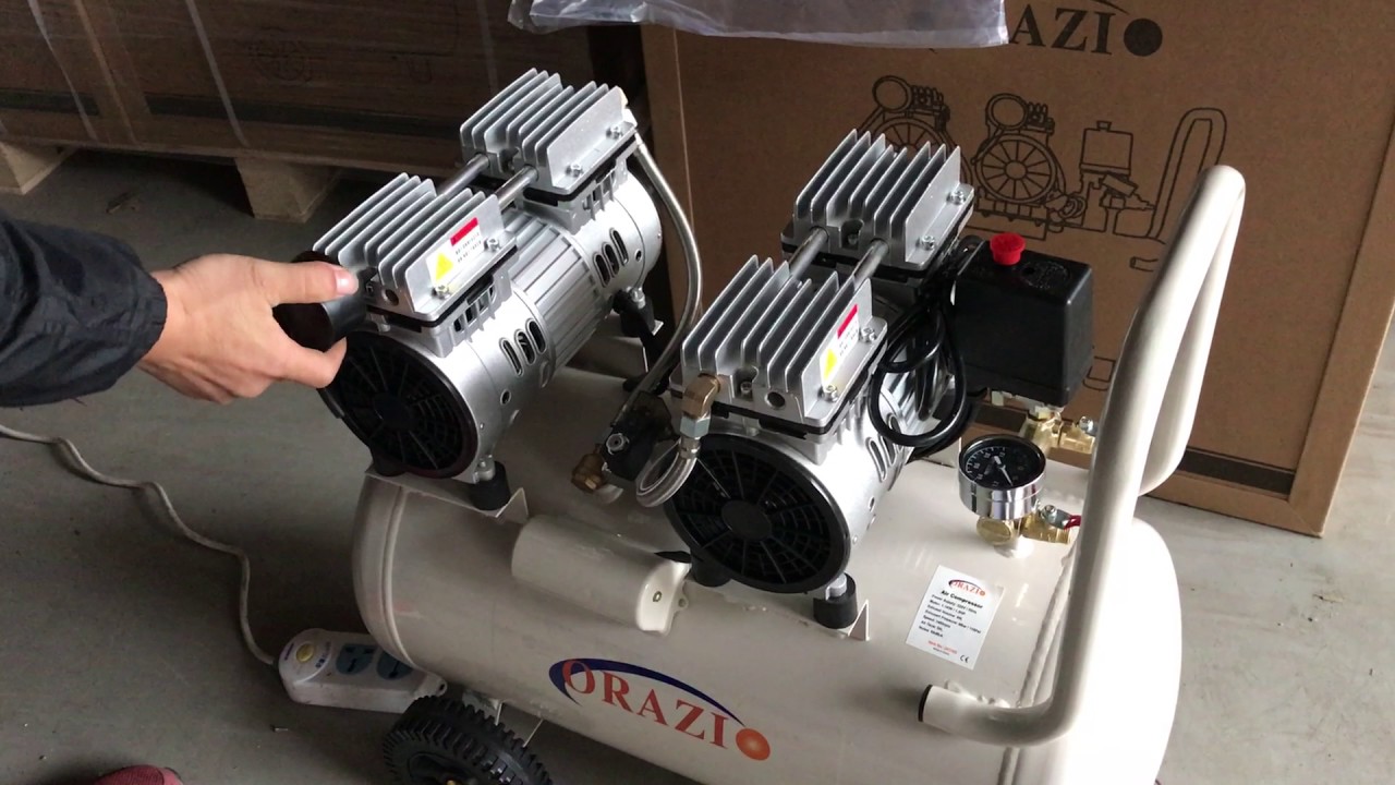 241185 Silent Type Air Compressor 65DB 220V 1600W 50L For Garage ...