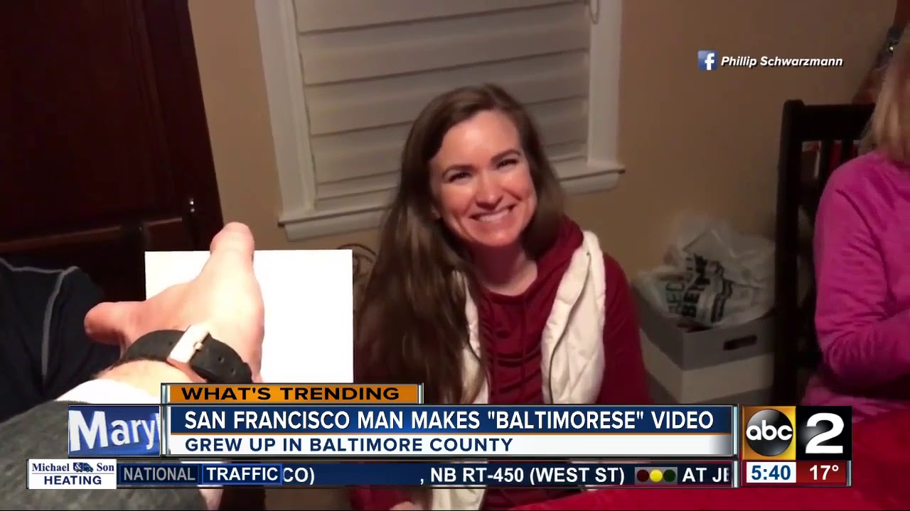 Baltimore County native shares video of family speaking "Baltimorese ...