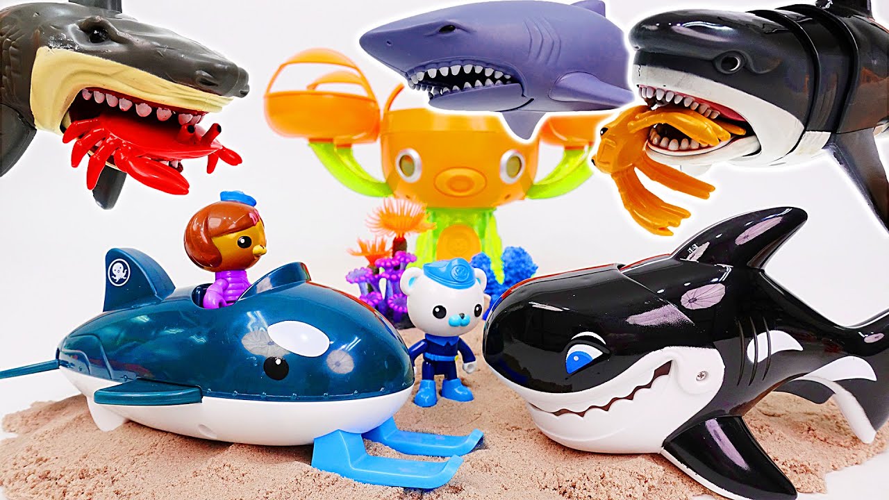 Shark Attack~! Octonauts GUP-O Rescue Sea Creatures With Orca # ...