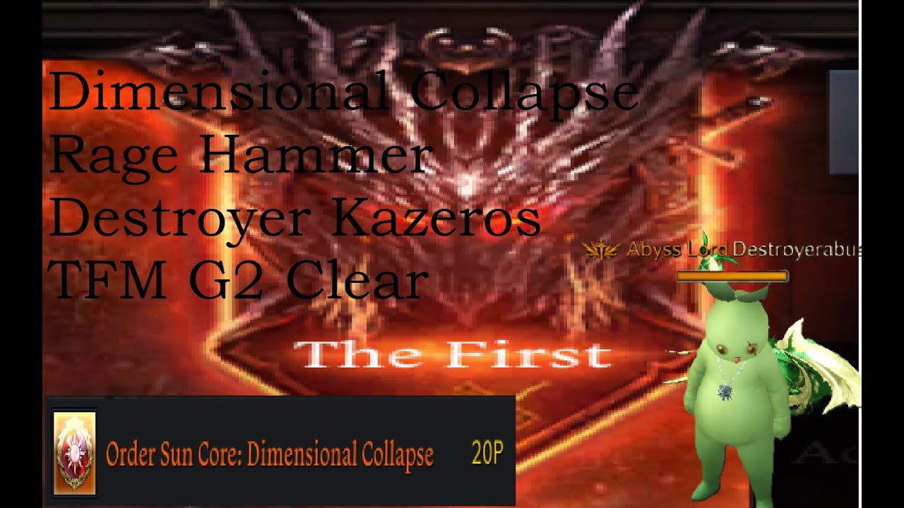 Lost Ark Dimensional Collapse Destroyer 650m (2-1) 480m (2-2) DPS ...