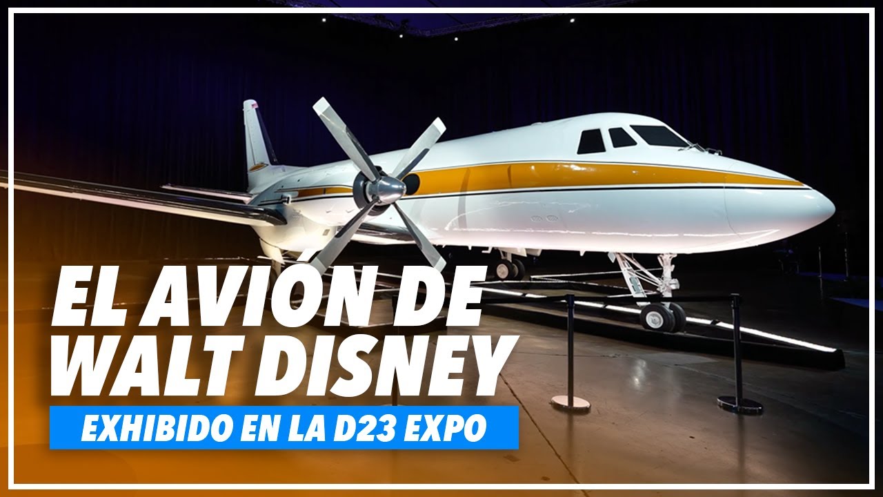 El avión de Walt Disney exhibido en la D23 Expo 2022 | The Mouse - YouTube