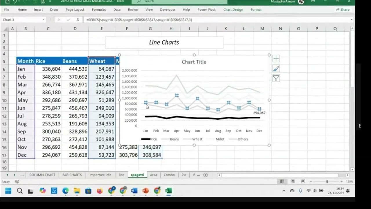 HOW TO CREATE AND FORMAT CHARTS IN EXCEL - PART 2 - YouTube