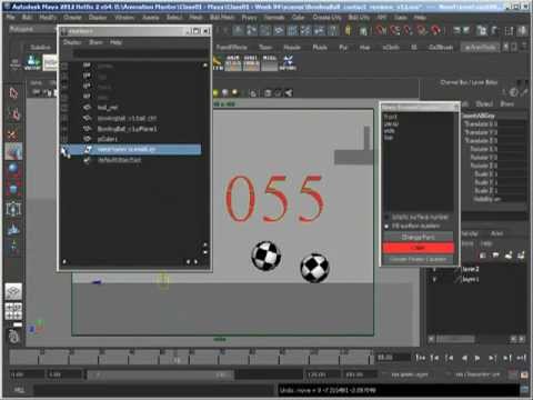 Maya: Frame counter & video standariztion - YouTube