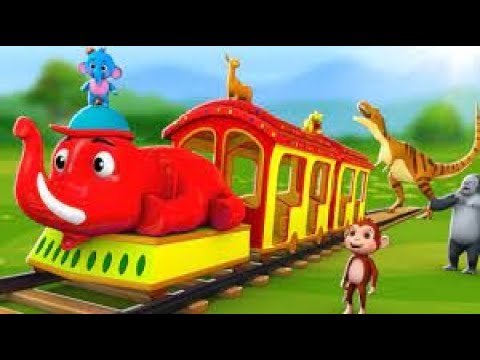 TRAIN GAME MONKEY AND HIS FRIEND'S EATING FOOD AND GOING HOME - YouTube