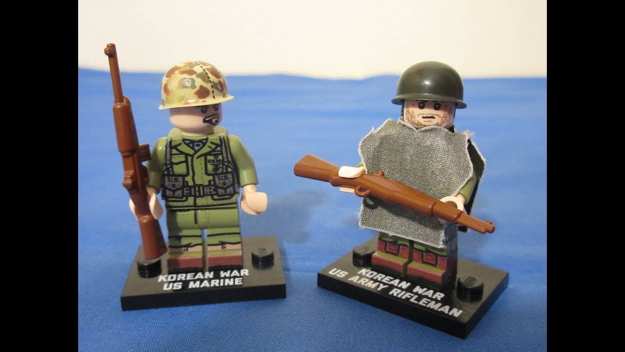Brickmania's Korean war US Marine & US Army Rifleman review! - YouTube