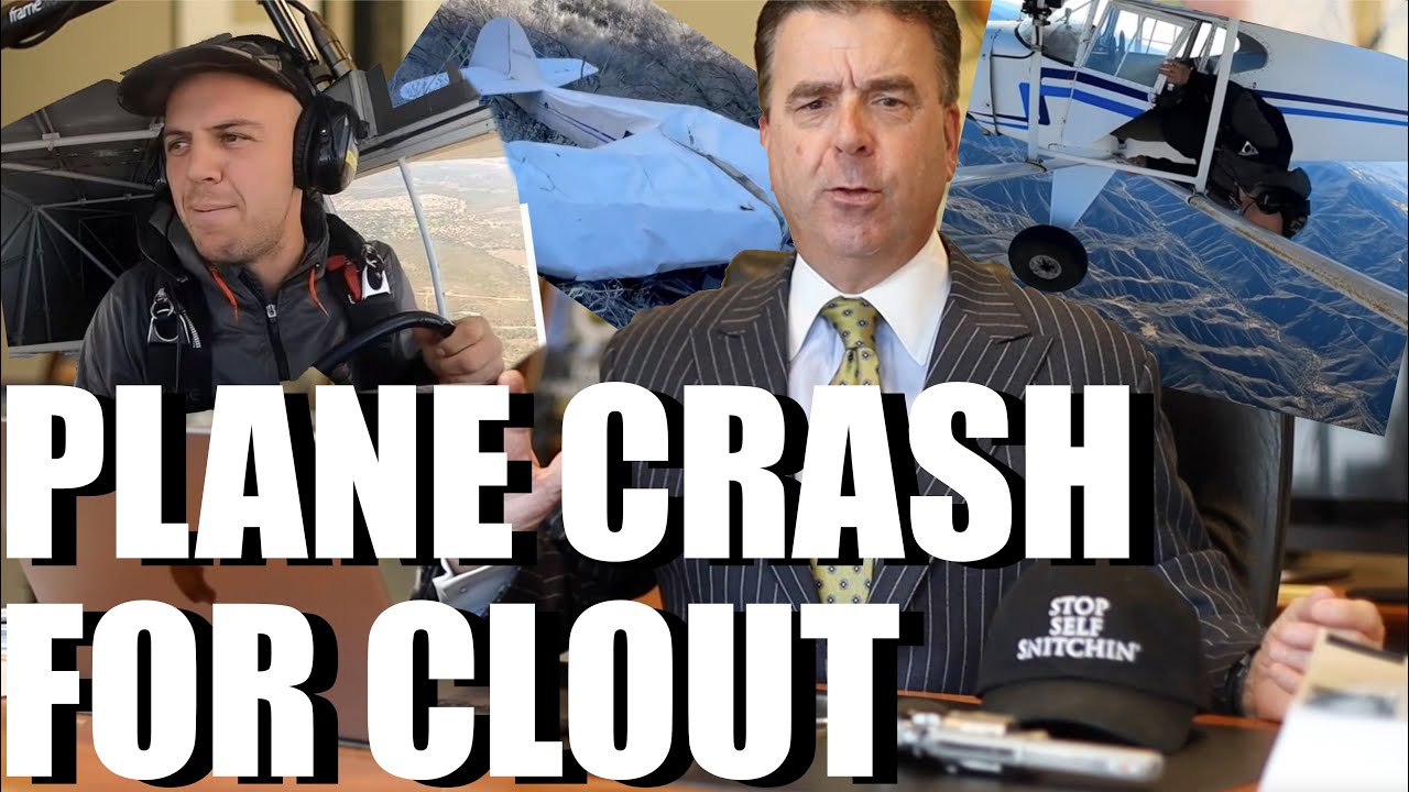 Criminal Lawyer Reacts to YouTuber who Crashed his Plane for Views ...
