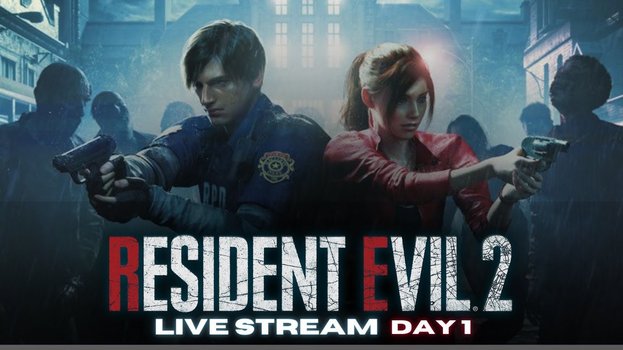 🔴LIVE - RESIDENT EVIL 2 - CLAIRE'S MAIN STORY - DAY 1 - YouTube