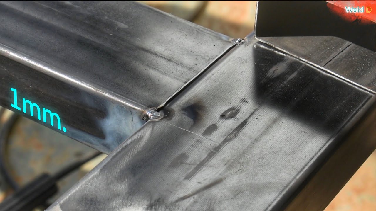 Stick welding square 1 mm. in Butt joint. - YouTube