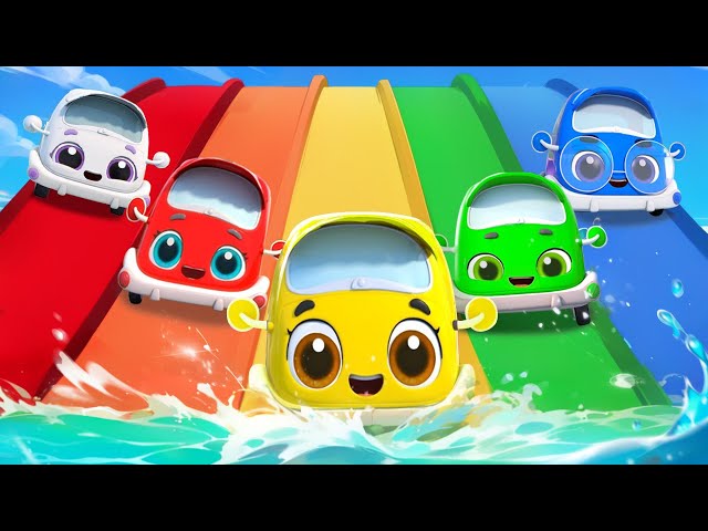 Five Little Cars Go Swimming | Learn Colors | Kids Cartoon | Funny Kids ...