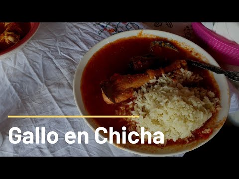 COMO PREPARAR "GALLO EN CHICHA" DELICIOSO - YouTube