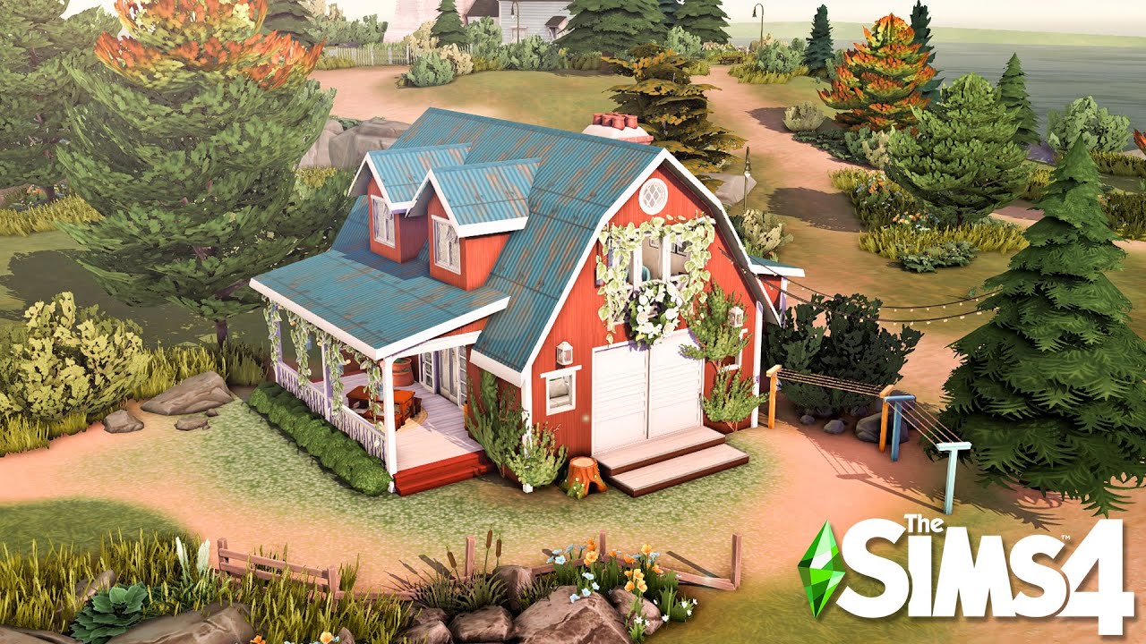 Converted Barn House | NO CC | The Sims 4 Speed Build - YouTube