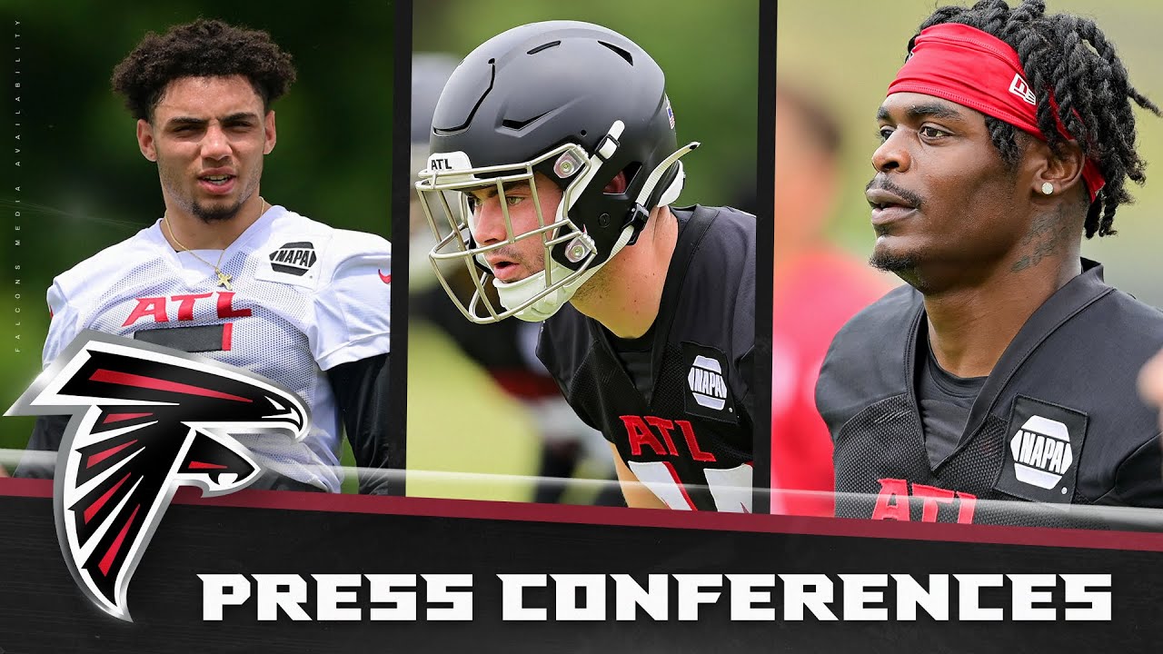 Drake London, Troy Andersen, Deangelo Malone, and Justin Shaffer speak ...