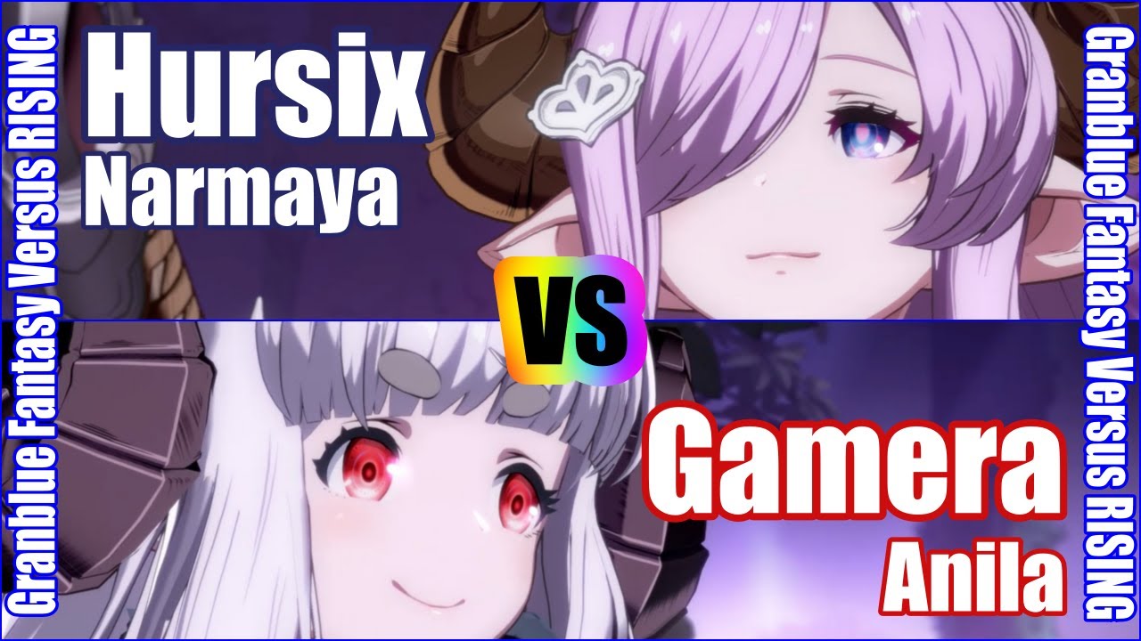 [GBVSR] (4K) Granblue Fantasy Versus Rising Rank match Hursix (Narmaya ...