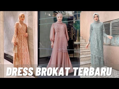28 INSPIRASI MODEL DRESS BROKAT TERBARU SIMPEL MODERN | DRESS BROKAT HIJAB | PINTEREST