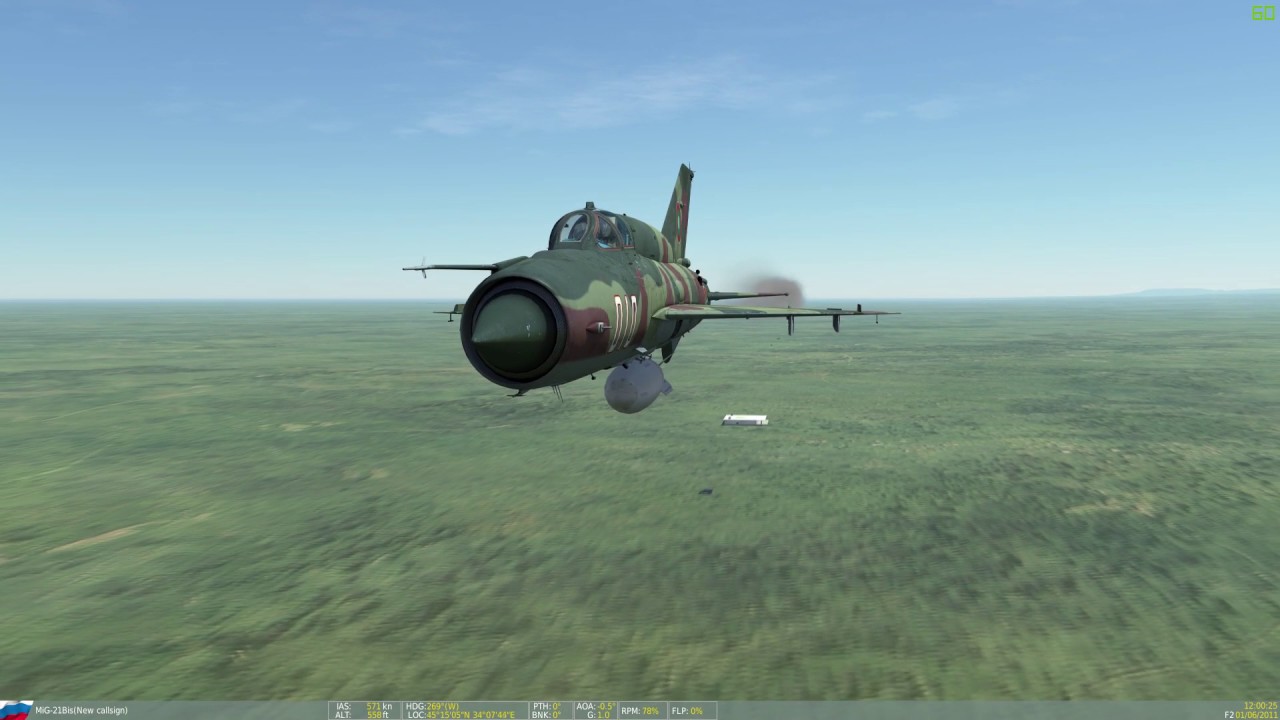 DCS, Mig-21, nuke, self destruction. - YouTube