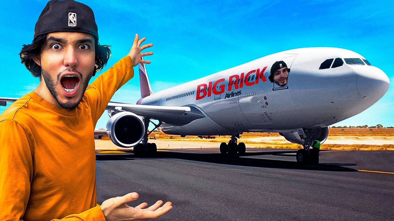 ME SORPRENDIERON CON UN JET GIGANTE CON MI CARA | Ricky Limon - YouTube