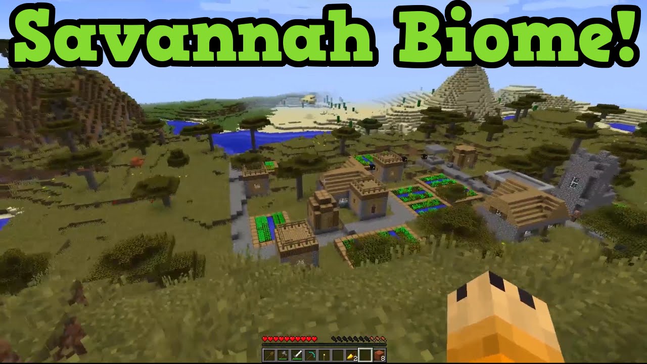 Minecraft Xbox 360 + PS3 TU31 New Biome Savannah + Acacia tree - YouTube