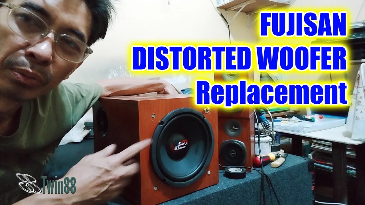 Bluetooth Speaker Repair | Fujisan Subwoofer replace with 80w Crown hw ...
