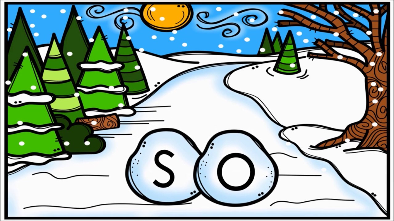 Winter Wonderland Sight Words - YouTube
