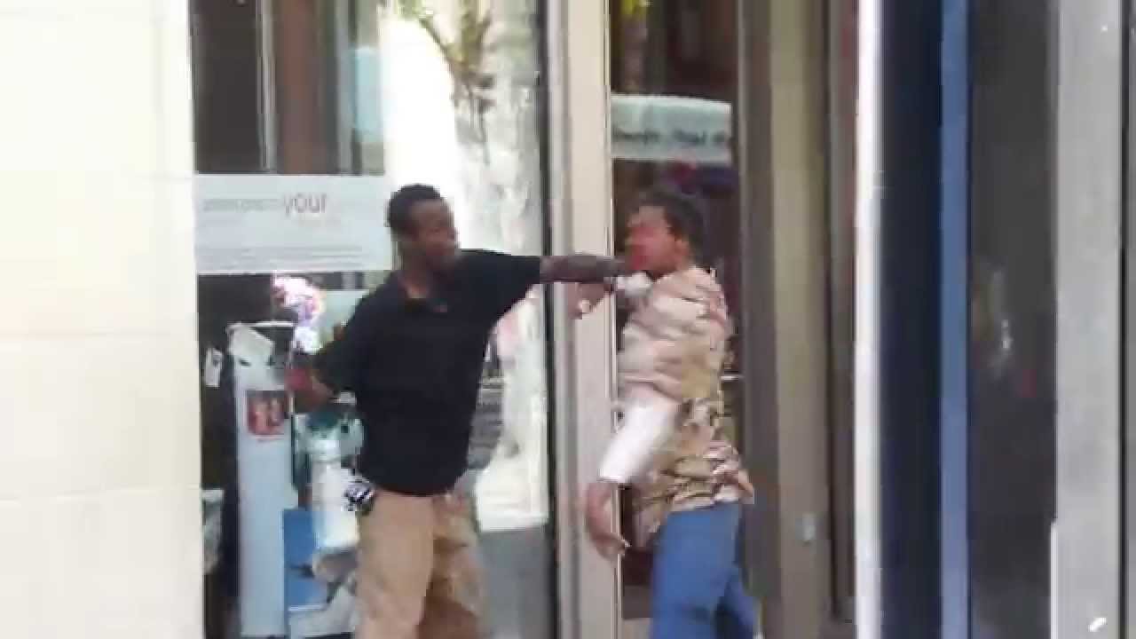 Pregnant Woman Jumps into Fight in Denver CO - YouTube
