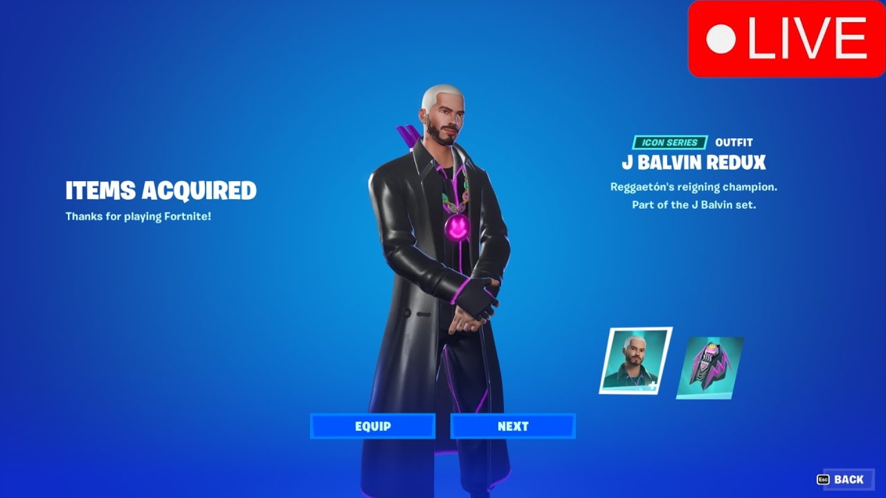 🔴 J BALVIN REDUX FORTNITE ITEM SHOP Today LIVE! (Fortnite Season 4 ...