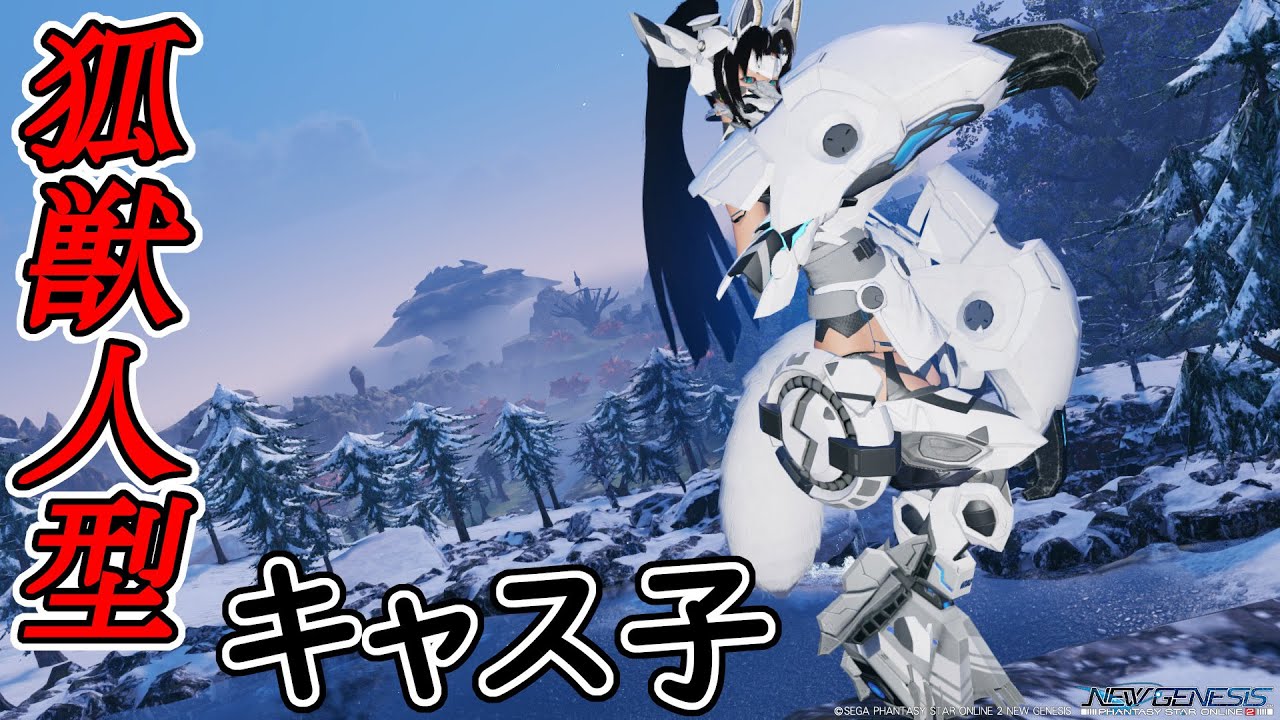 #PSO2NGS 】狐獣人型キャス子 / Female cast of a fox beast type【調整内容公開】 - YouTube