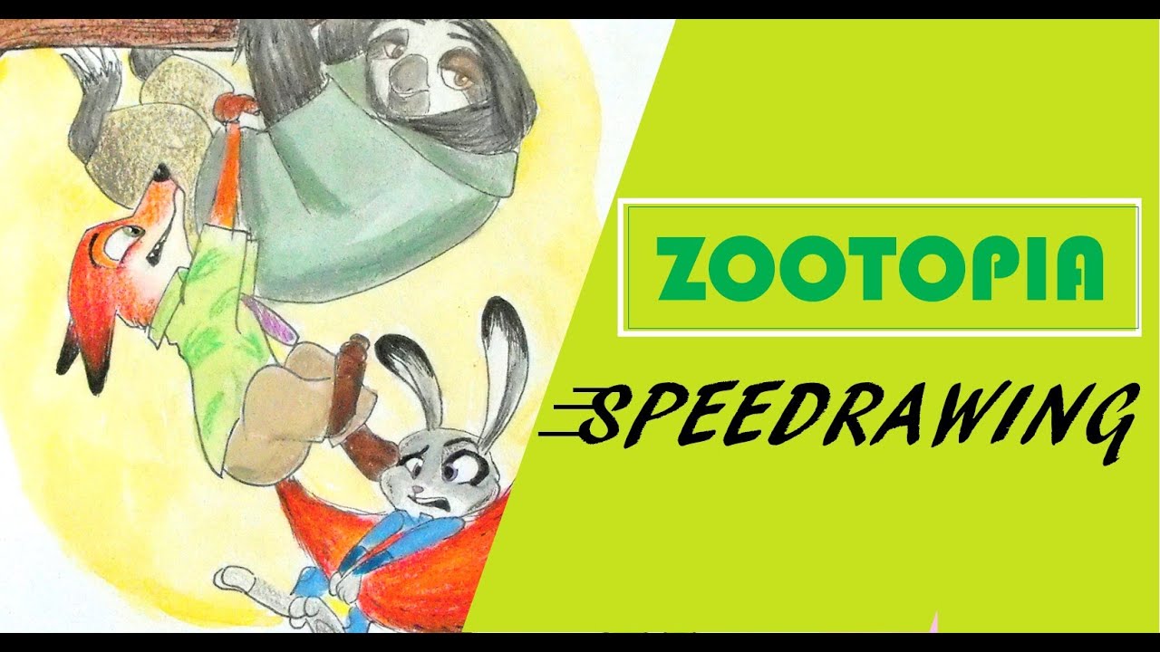 ZOOTOPIA Speed-Drawing - YouTube