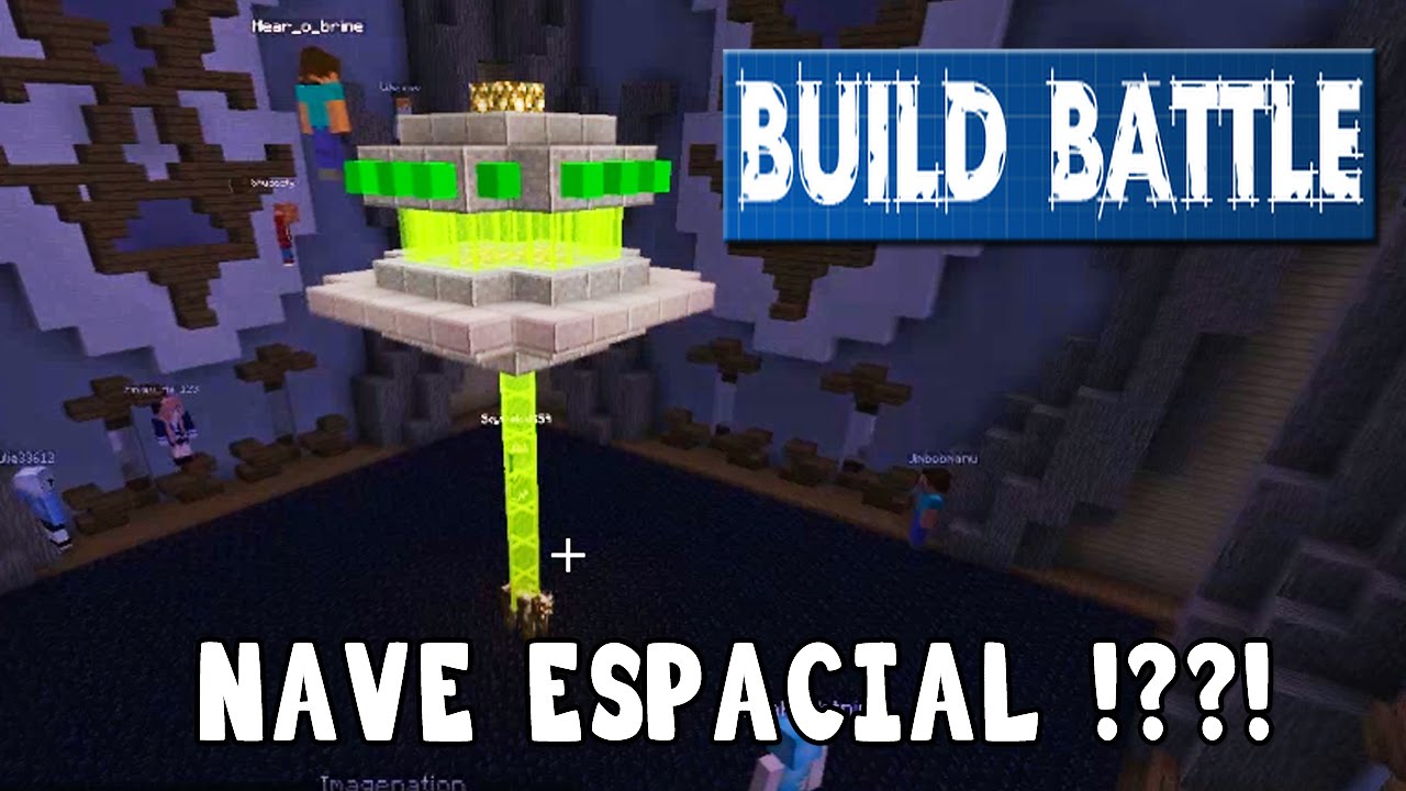 Minecraft Build Battle - NAVE ESPACIAL OU DISCO VOADOR ? KKKKK - YouTube