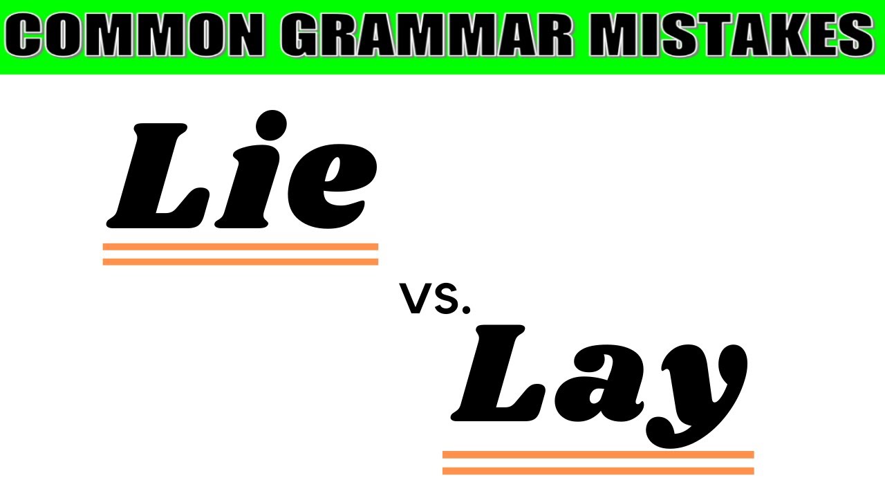 Get to know the words Lie/Lay: Meaning + Examples - YouTube