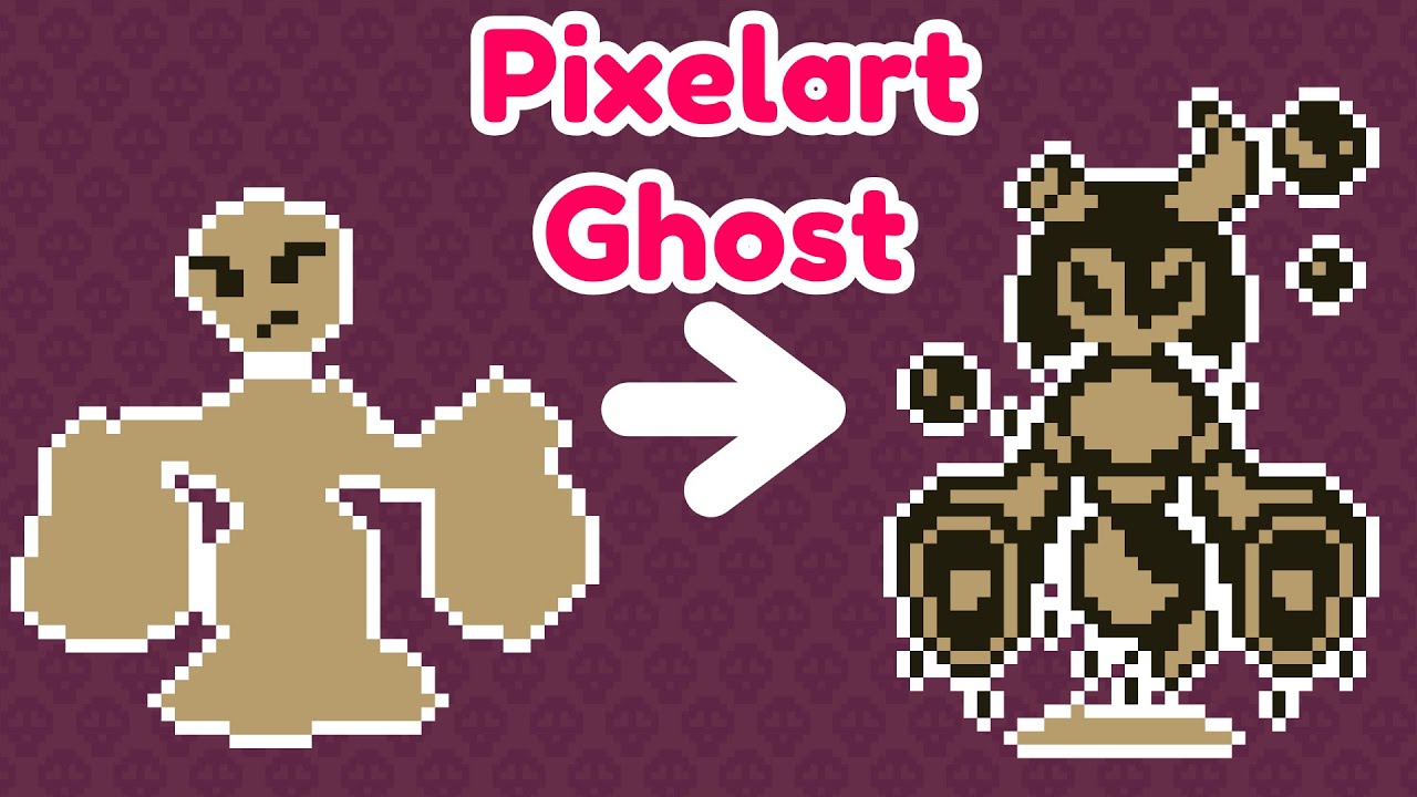 How I improved my Pixelart Ghost - YouTube