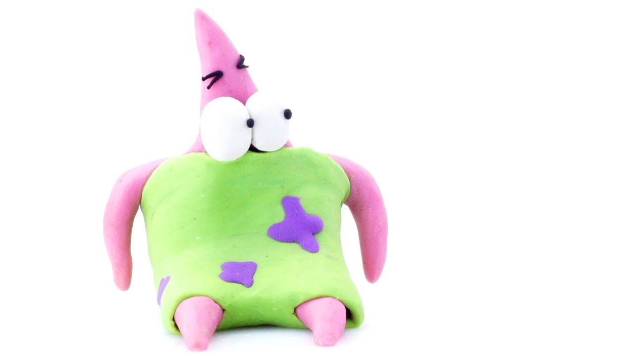 DibusYmas Patrick Superhero Play Doh Stop motion cartoons - YouTube
