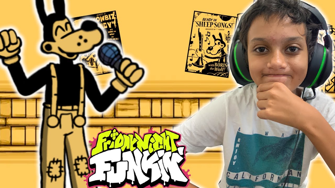 Friday Night Funkin and the INK MACHINE VS Boris the Wolf - YouTube
