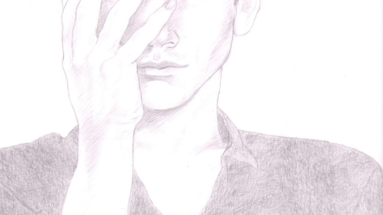 Drawing The tears of young men - YouTube