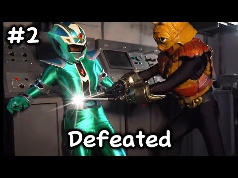 [Super Sentai highlight] Power Rangers Green Defeated Superheroine #powerrangers #supersentaiseries