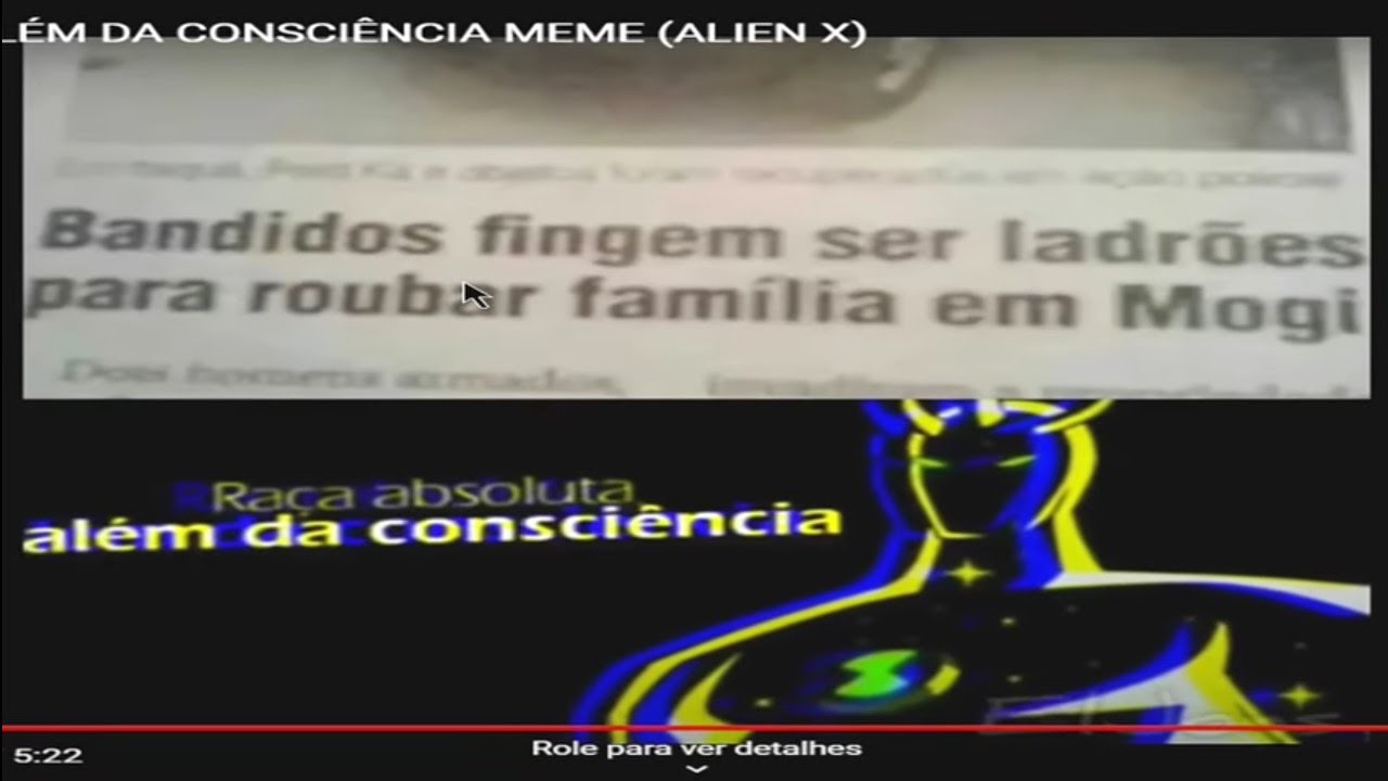 Reagindo aos memes do Alien X "RAÇA ABSOLUTA ALEM DA CONCIENCIA" - YouTube