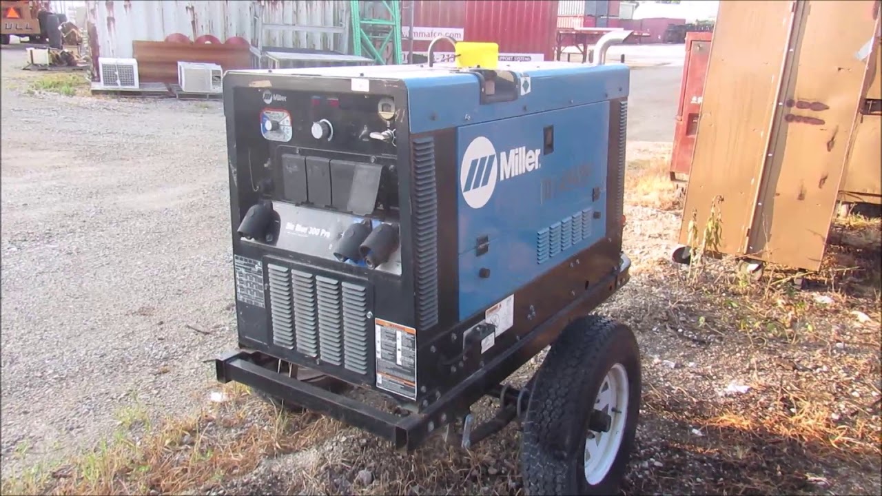 Miller Big Blue 300 Pro Welder Generator- - YouTube
