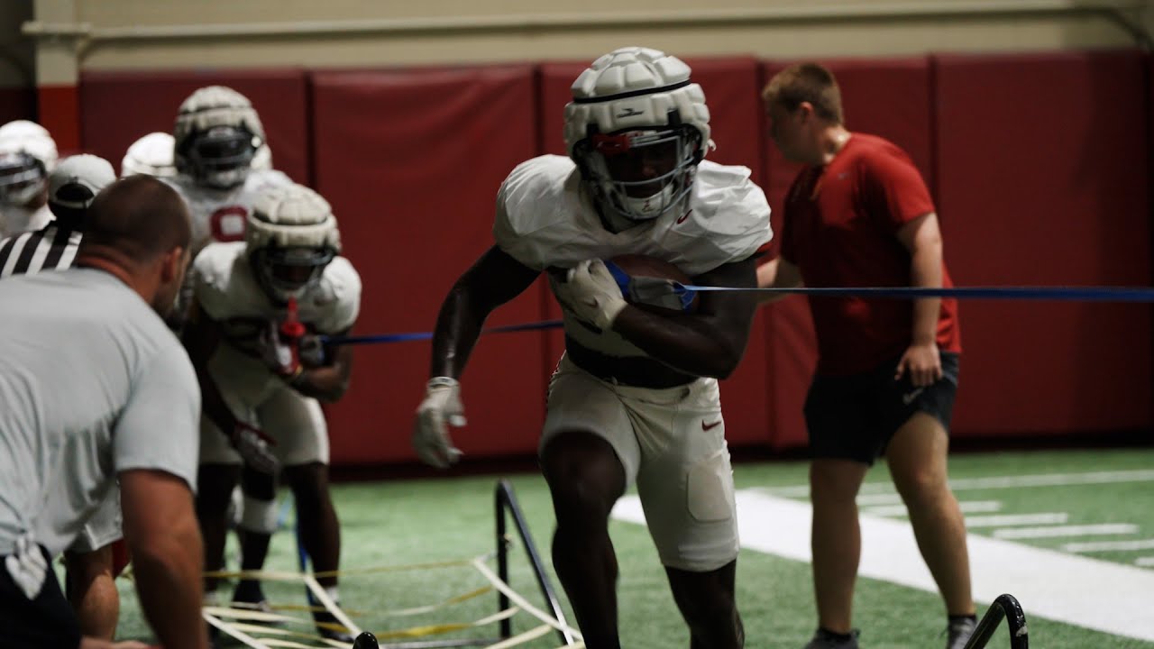 Alabama running backs Jam Miller and Justice Haynes putting in work for ...