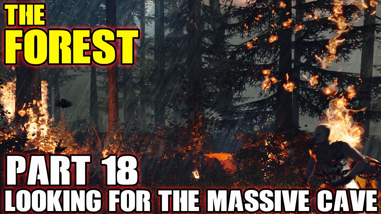 The Forest - Part 18 - Searching For The BIGGEST Cave! Being Hunted ...
