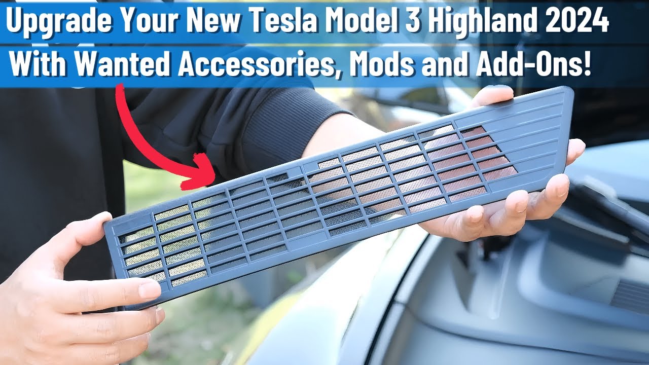 Upgrade Your New Tesla Model 3 Highland 2024 with Wanted Accessories ...