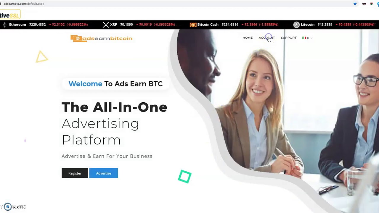 ADS Earn BTC Tutorial 2 Wallet ADS Video YouTube - YouTube