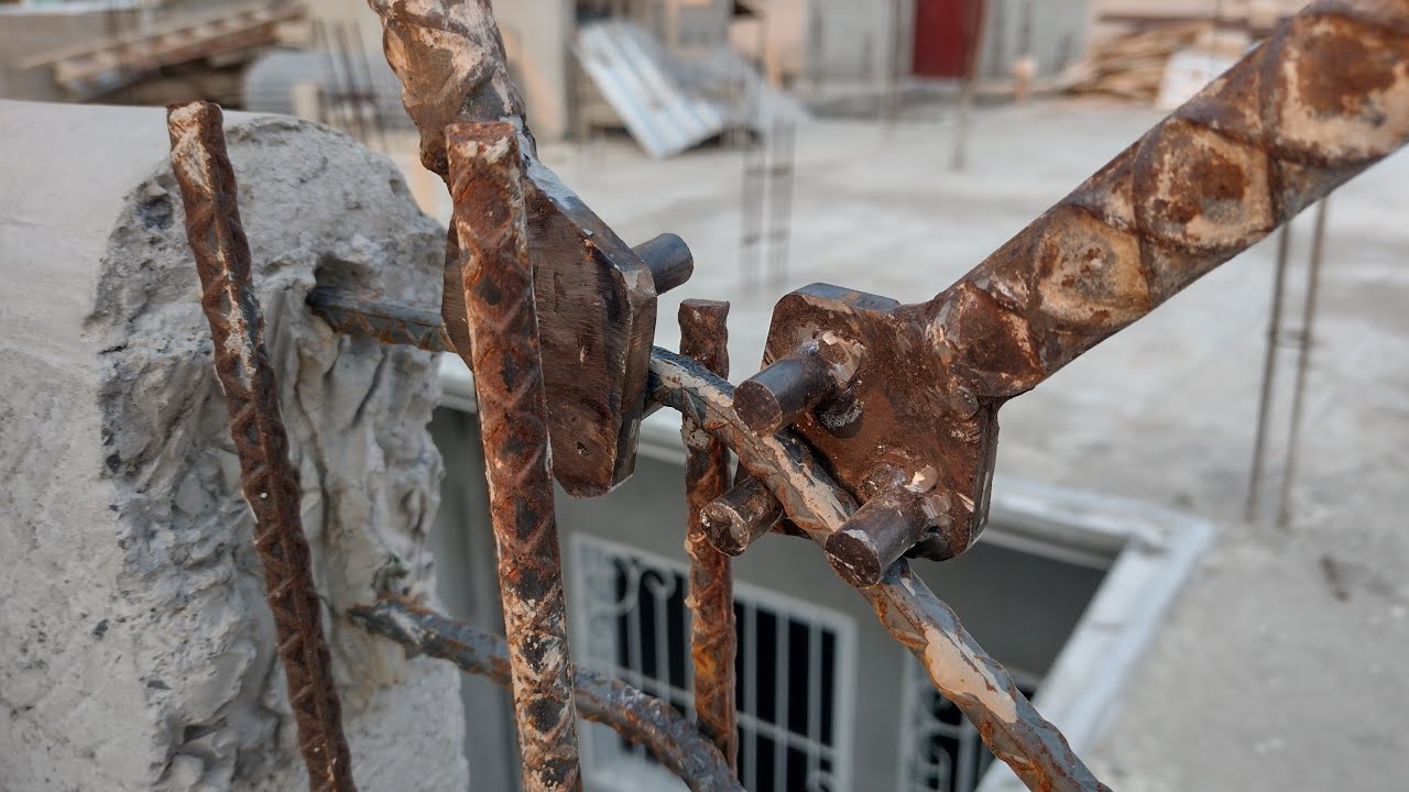 herramienta para doblar varillas de hierro de 3/8 - YouTube